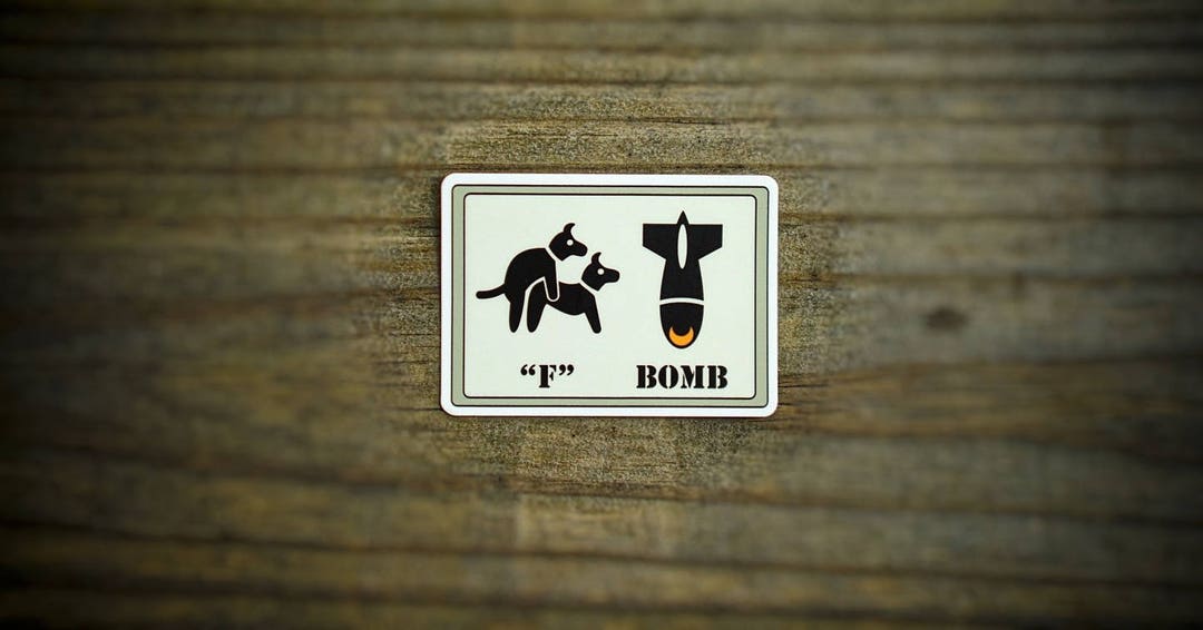 Tac-sign: "f" Bomb Sticker - Etsy