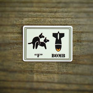 Tac-sign: "f" Bomb Sticker - Etsy