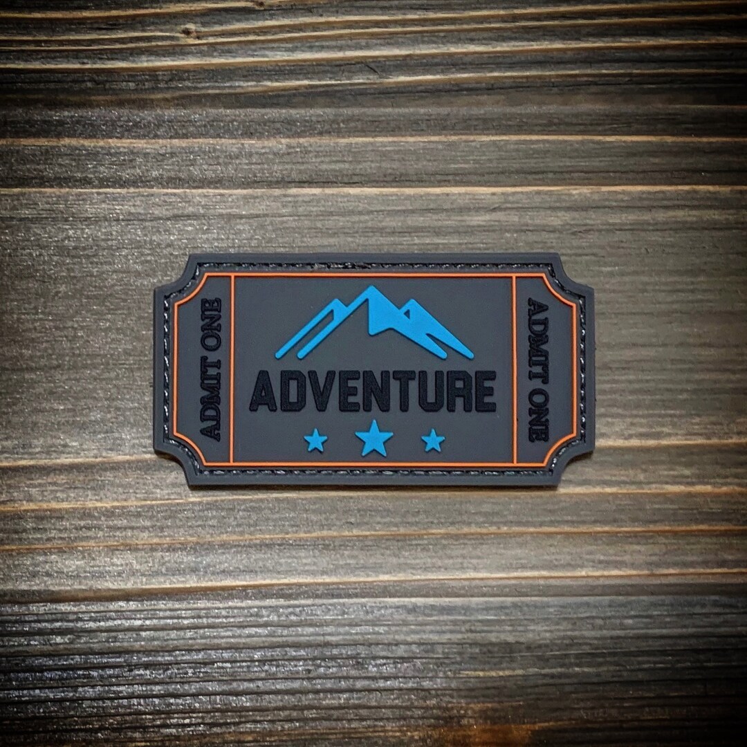 Adventure Ticket Patch - Etsy