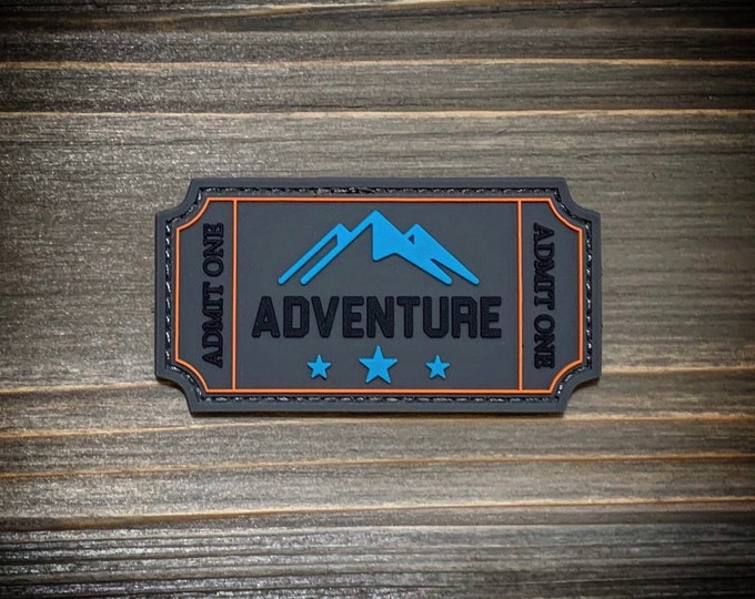 Adventure Ticket Patch - Etsy