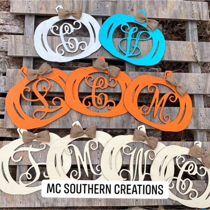 Pumpkin Monogram - Etsy