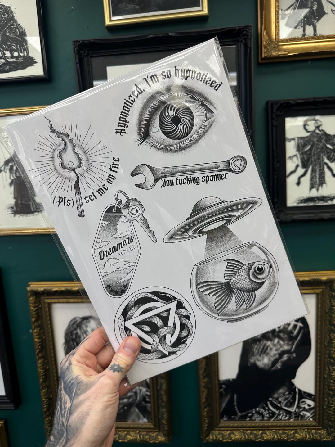 Enter Shikari Themed Flash Sheet Print - Etsy