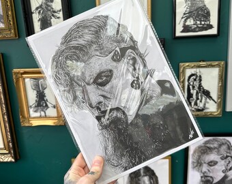 Jim Root Art Real Cotton Canvas Print. Frame Ready for Dorm, Office ...