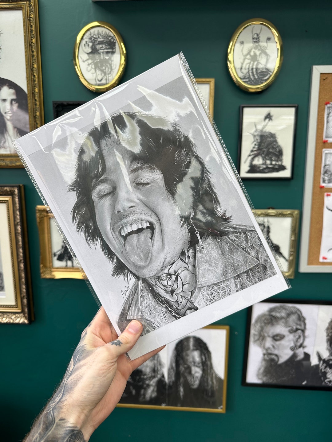 Oli Sykes Drawing Print - Etsy
