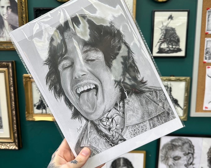 Oli Sykes Drawing Print - Etsy