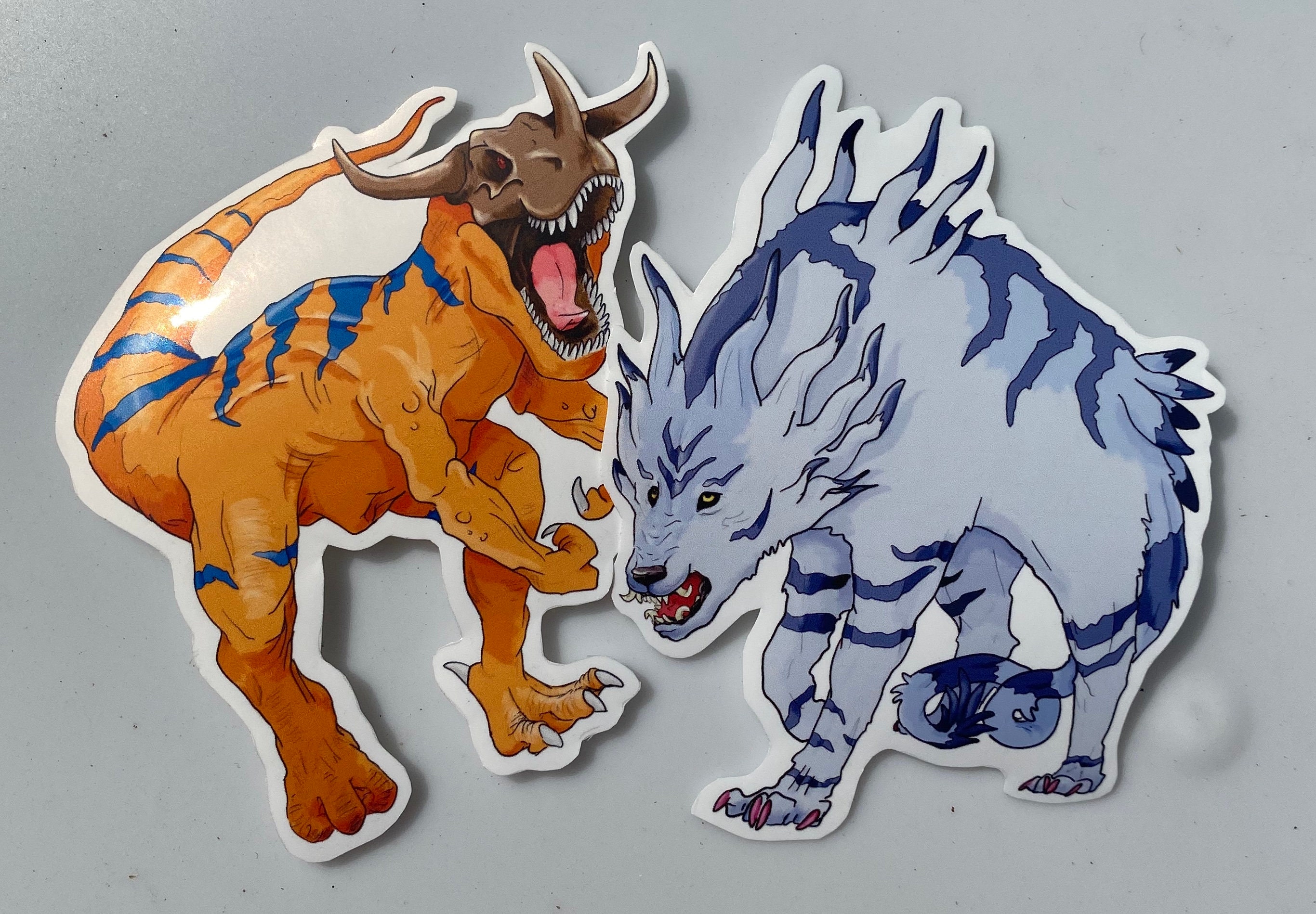 Digimon 4 Vinyl Stickers | Etsy