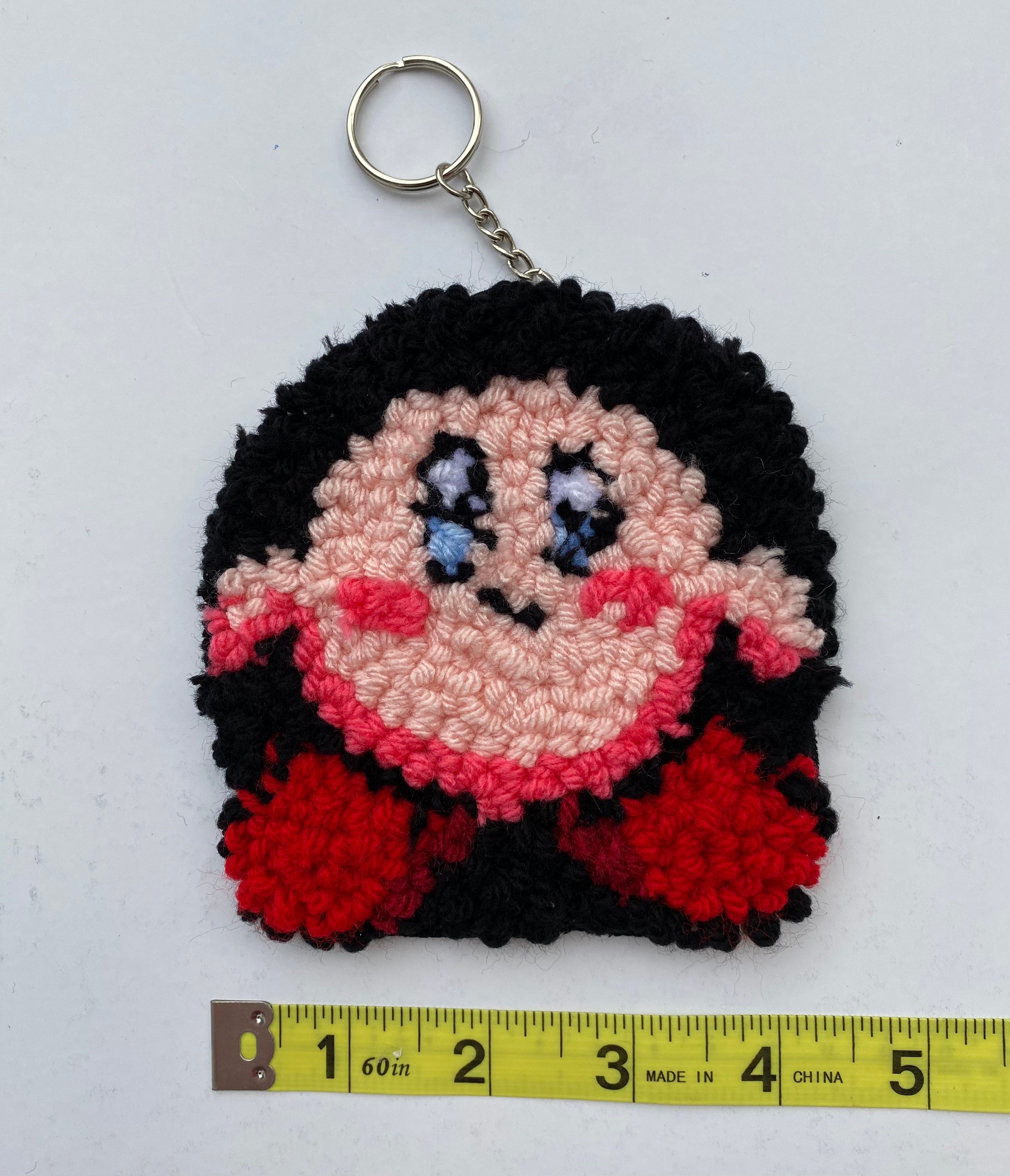 Kirby Hand-tufted Rug Keychain - Etsy
