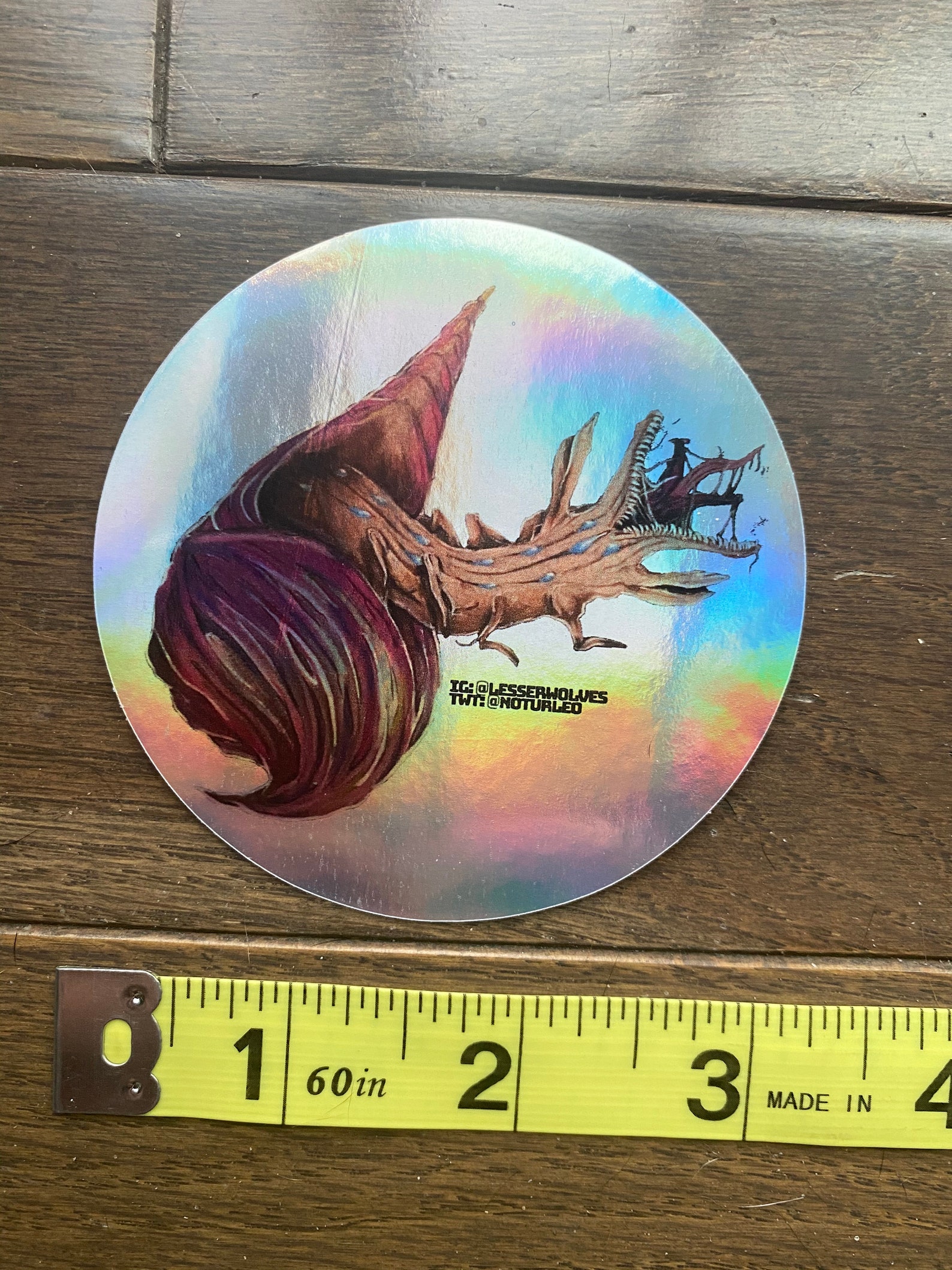 Mutant Snail 3 Holographic Decal - Etsy