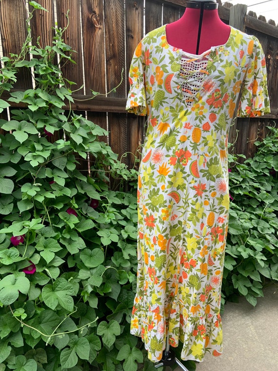 Vintage 1970’s Ruth Clarage Jamaican Dress - Gem