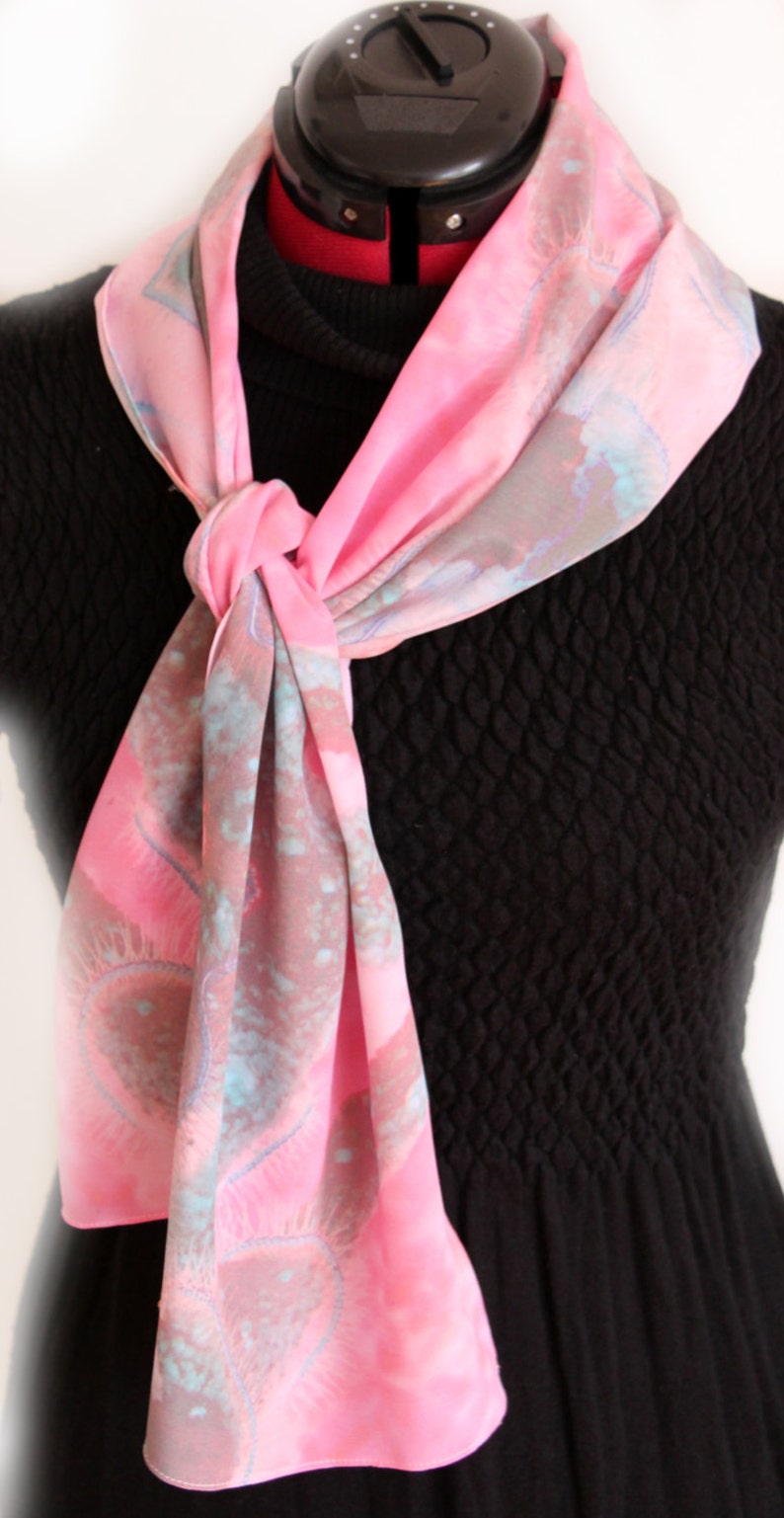 Silk Scarf Coral Reef Scarf Custom Designed Fabric Coral - Etsy Israel