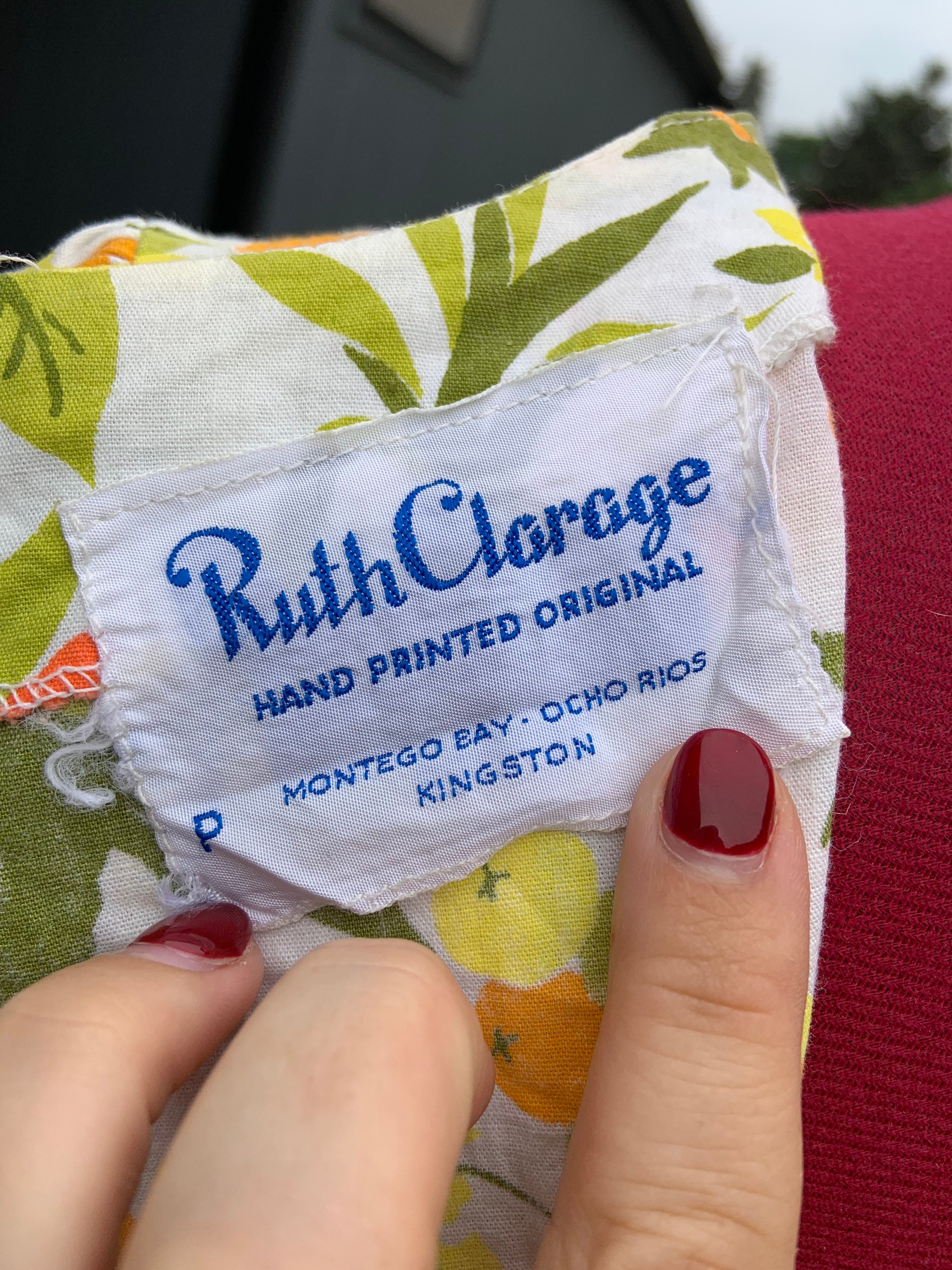 Vintage 1970s Ruth Clarage Jamaican Dress - Etsy