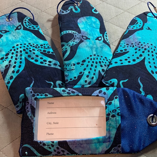 Fabric Luggage Tag - Etsy