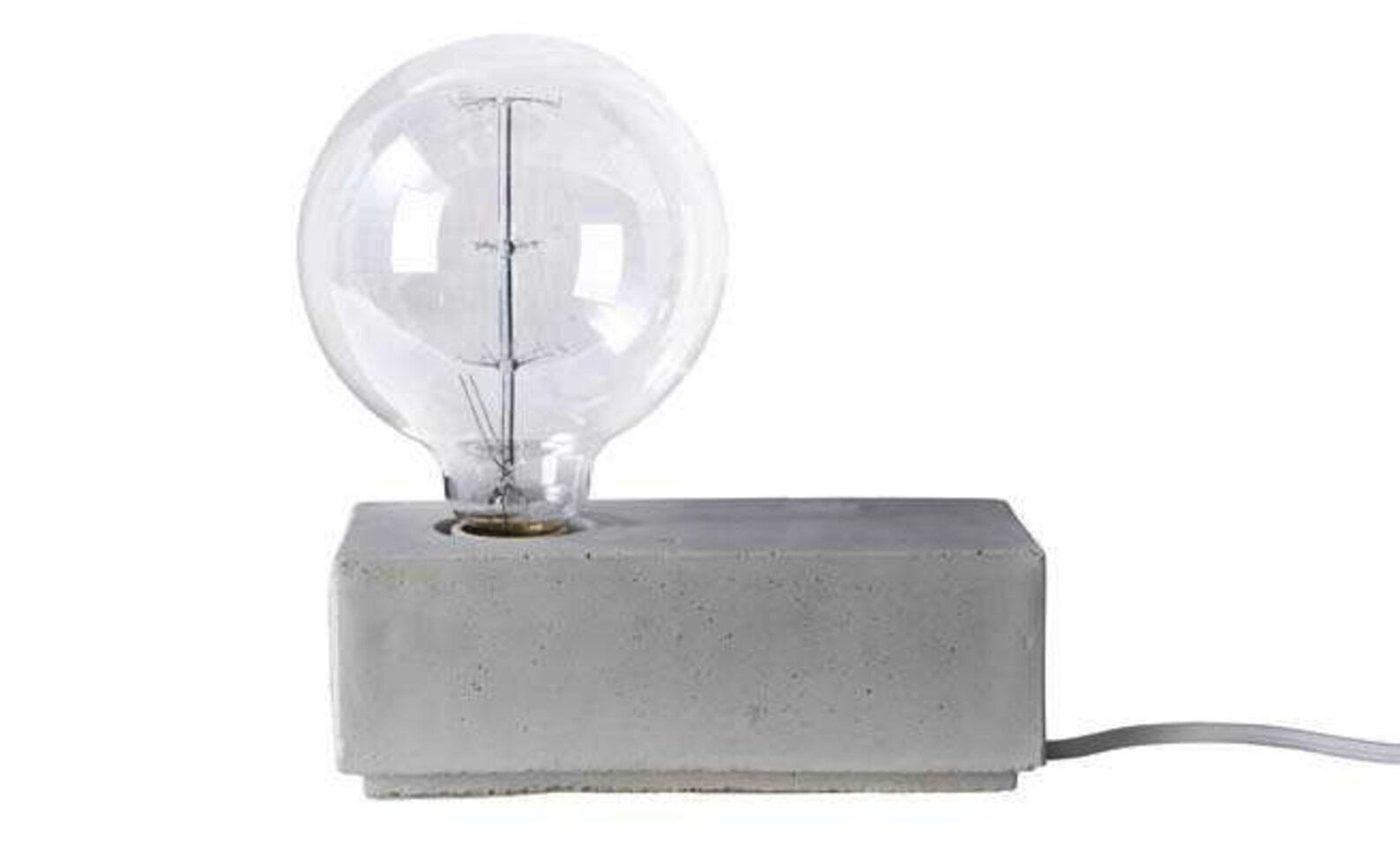 Cement Cube-based Benchtop Lamp | Etsy