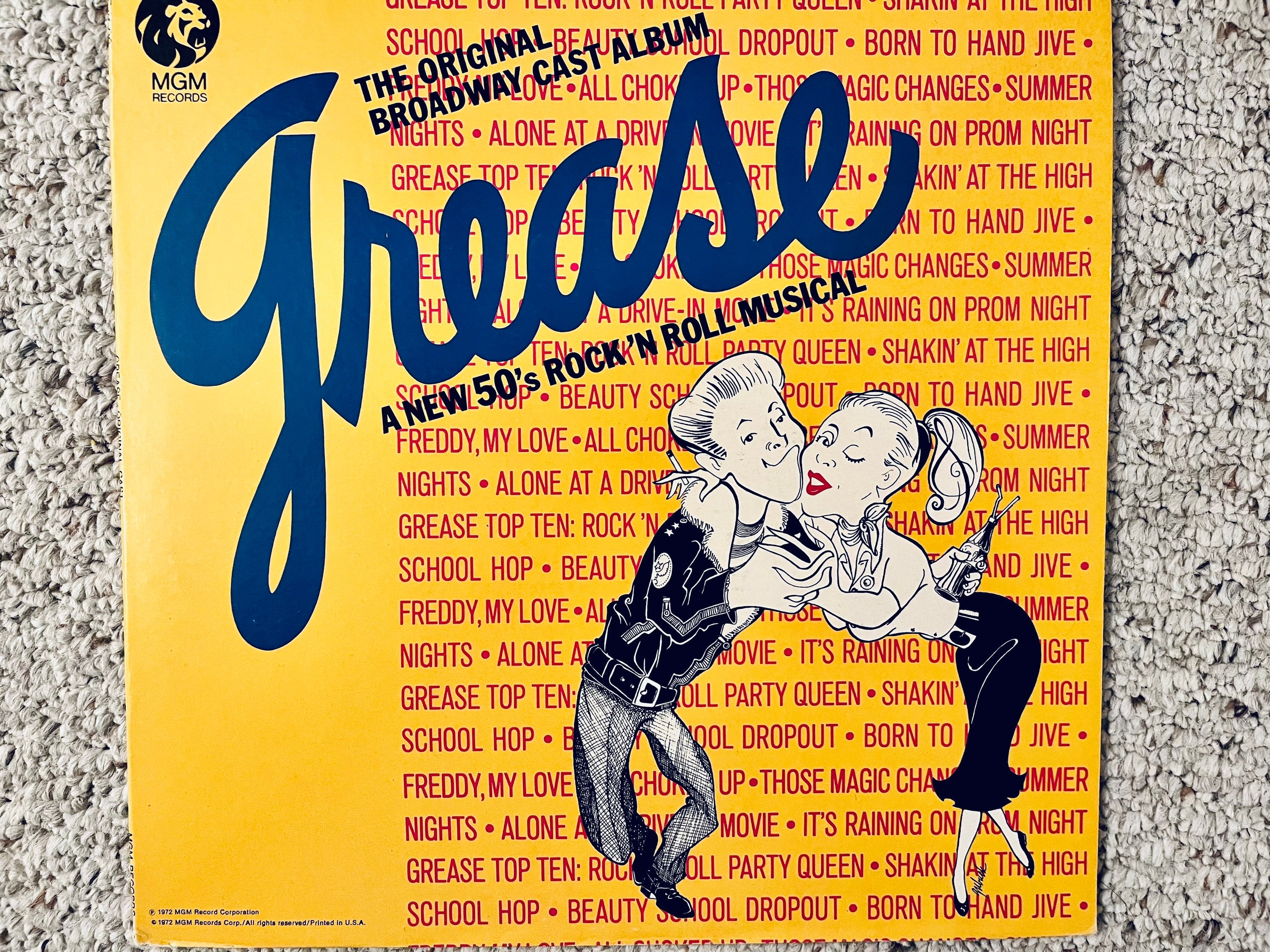 Grease Broadway Playbill
