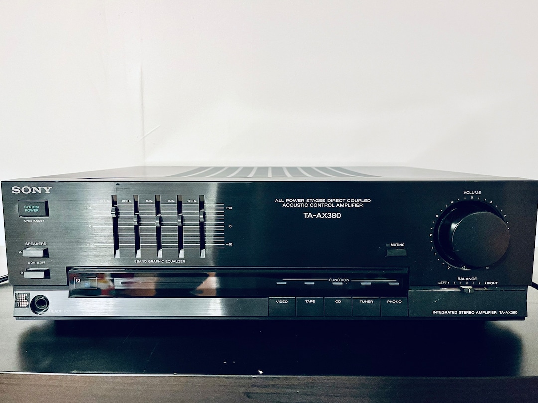 Vintage 80s Sony Acoustic Controlled Amplifier Ta-ax380 Receiver With ...