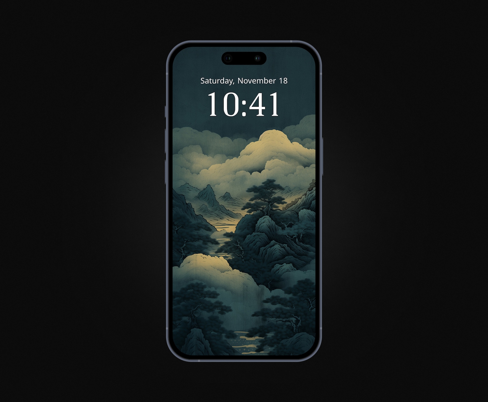 Japanese Traditional Landscape Bundle, Set of 4 iPhone Wallpaper, Ukiyo ...