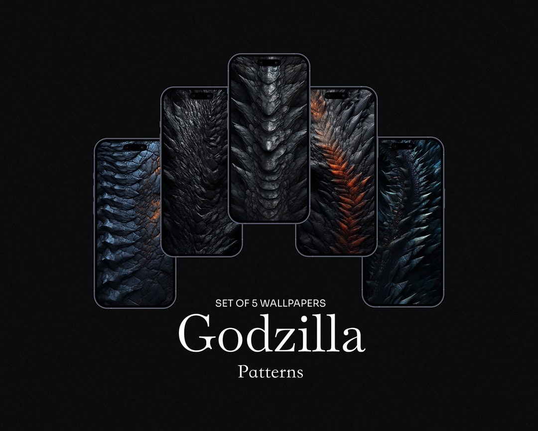 Phone Wallpapers Godzilla Skin Pattern — Monster-inspired Backgrounds ...
