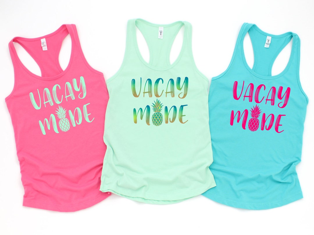 Vacay Mode Women's Racerback Tank Vacay Mode Tank Summer Tank Vacay ...
