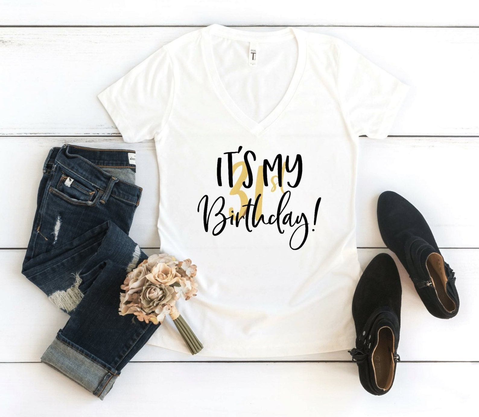 Birthday Shirt It's My Custom AGE Birthday Women's | Etsy