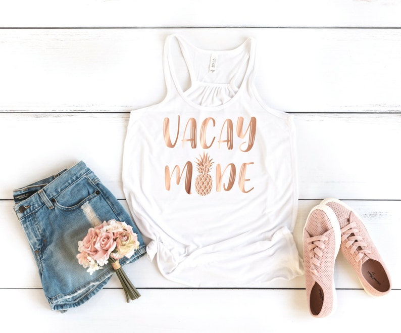Summer Vacation Tank Vacay Mode Women's Flowy | Etsy