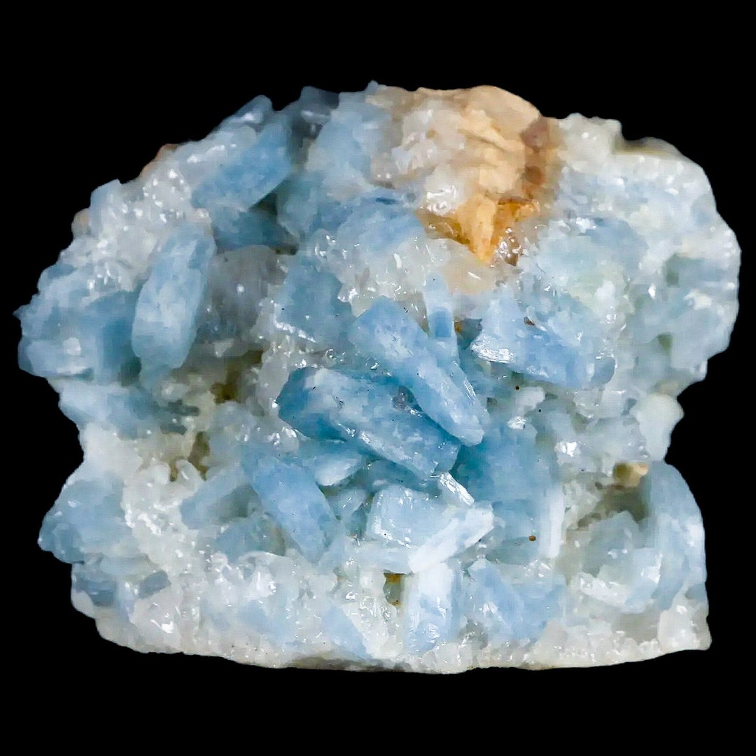 2.8 Ice Blue Tabular Barite Blade Crystals Clusters Mineral Specimen ...