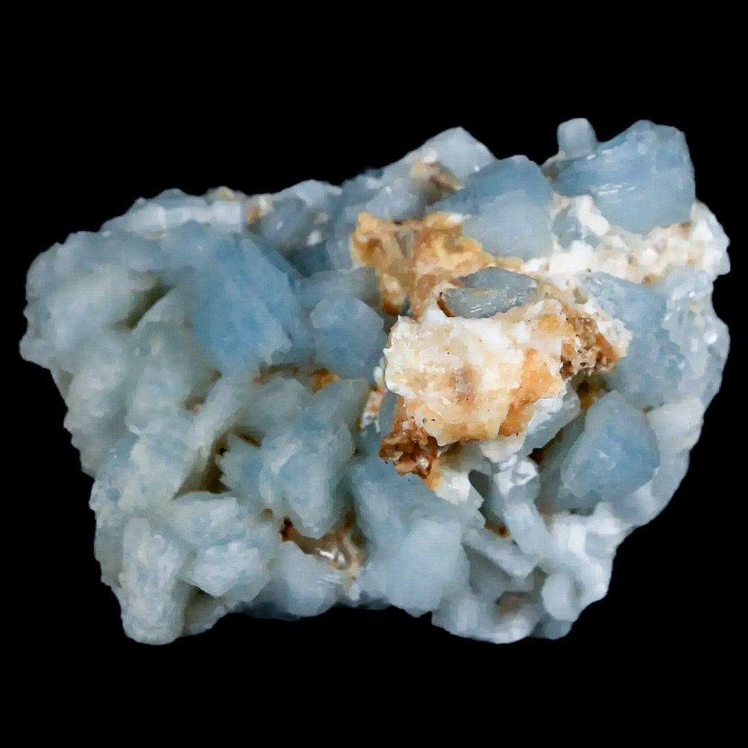 2.4 Ice Blue Tabular Barite Blade Crystals Clusters Mineral Specimen ...