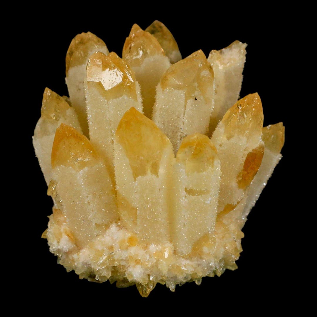 2.9" Yellow Phantom Ghost Quartz Crystal, Chlorite Cluster Mineral ...