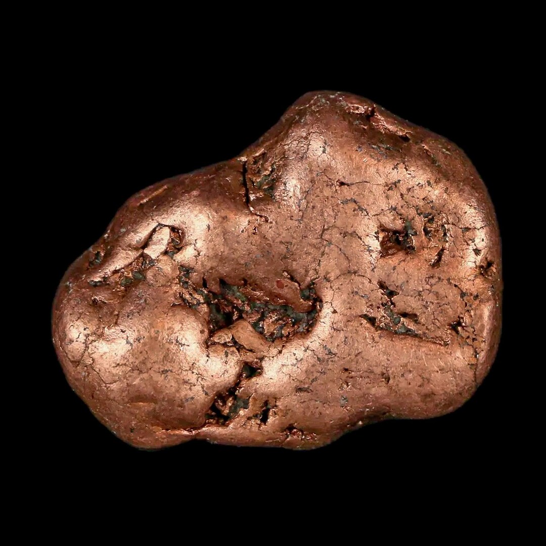 1.2 Solid Native Copper Polished Nugget Mineral Keweenaw Michigan Free ...