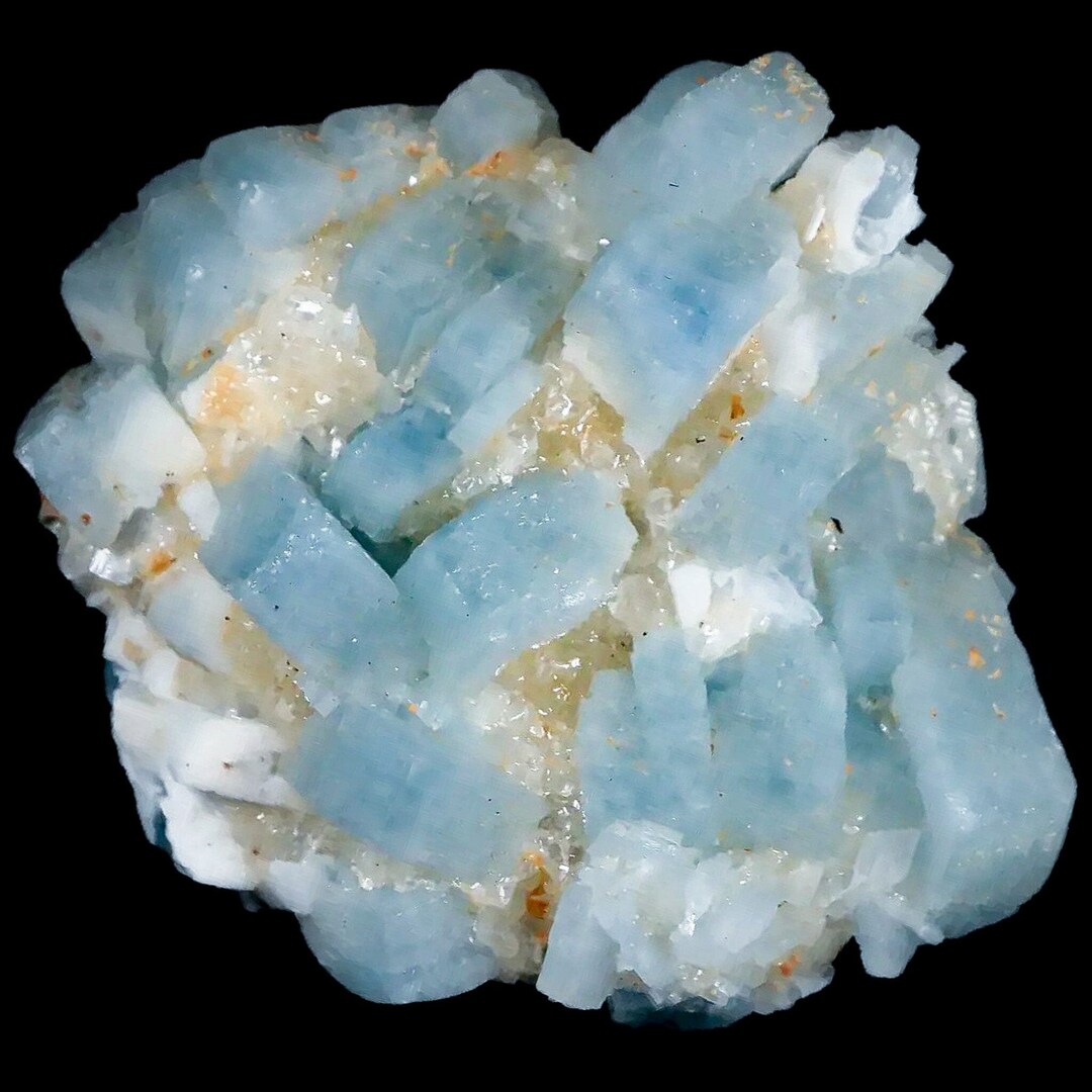 2.5 Ice Blue Tabular Barite Blade Crystals Clusters Mineral Specimen ...