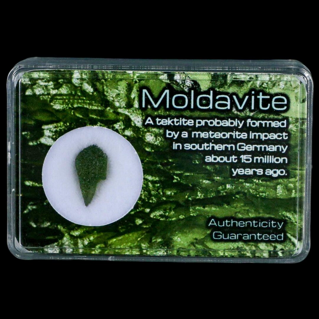 Moldavite Tektite Green Glass Meteorite Specimen Southern Germany Free ...