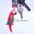 Cockatoo Parrot Keychain , Handmade, Parrot Figurine Made of Polymer ...