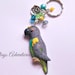 Meyer's Parrot Key Chain , Handmade, Parrot Figurine Made of Polymer ...