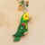 Galah Cockatoo Parrot Keychain , Handmade, Parrot Figurine Made of ...