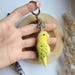 Meyer's Parrot Key Chain , Handmade, Parrot Figurine Made of Polymer ...