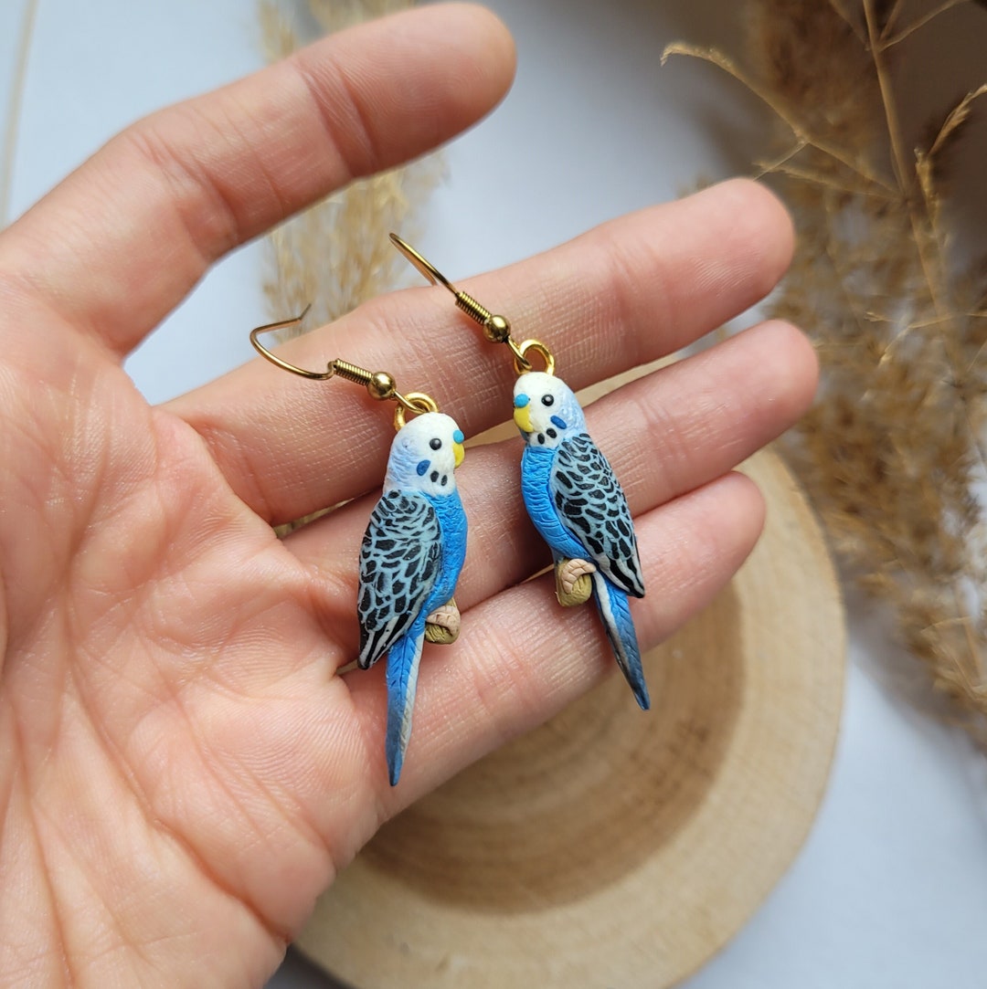 Budgie Parakeet (melopsittacus Undulatus), Handmade, Parrot Figurine ...