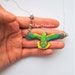 Meyer's Parrot Key Chain , Handmade, Parrot Figurine Made of Polymer ...