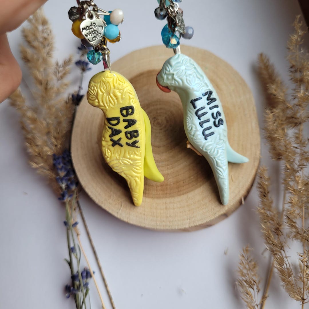 PERSONALIZED Parrot Keychain Withname or Short Dedication. - Etsy