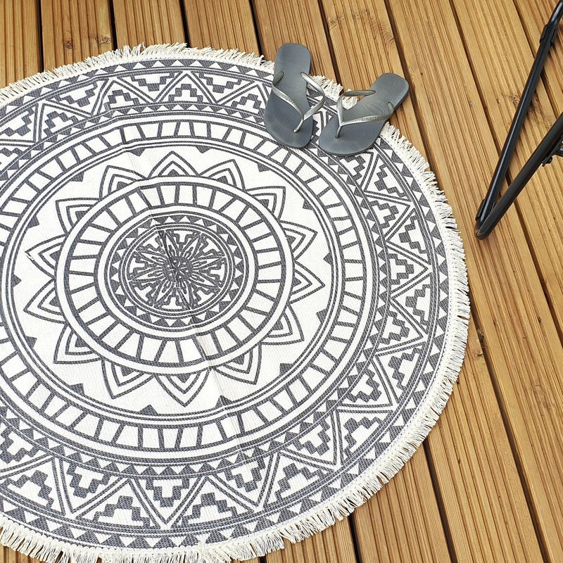 Round Bathroom Rug - Etsy