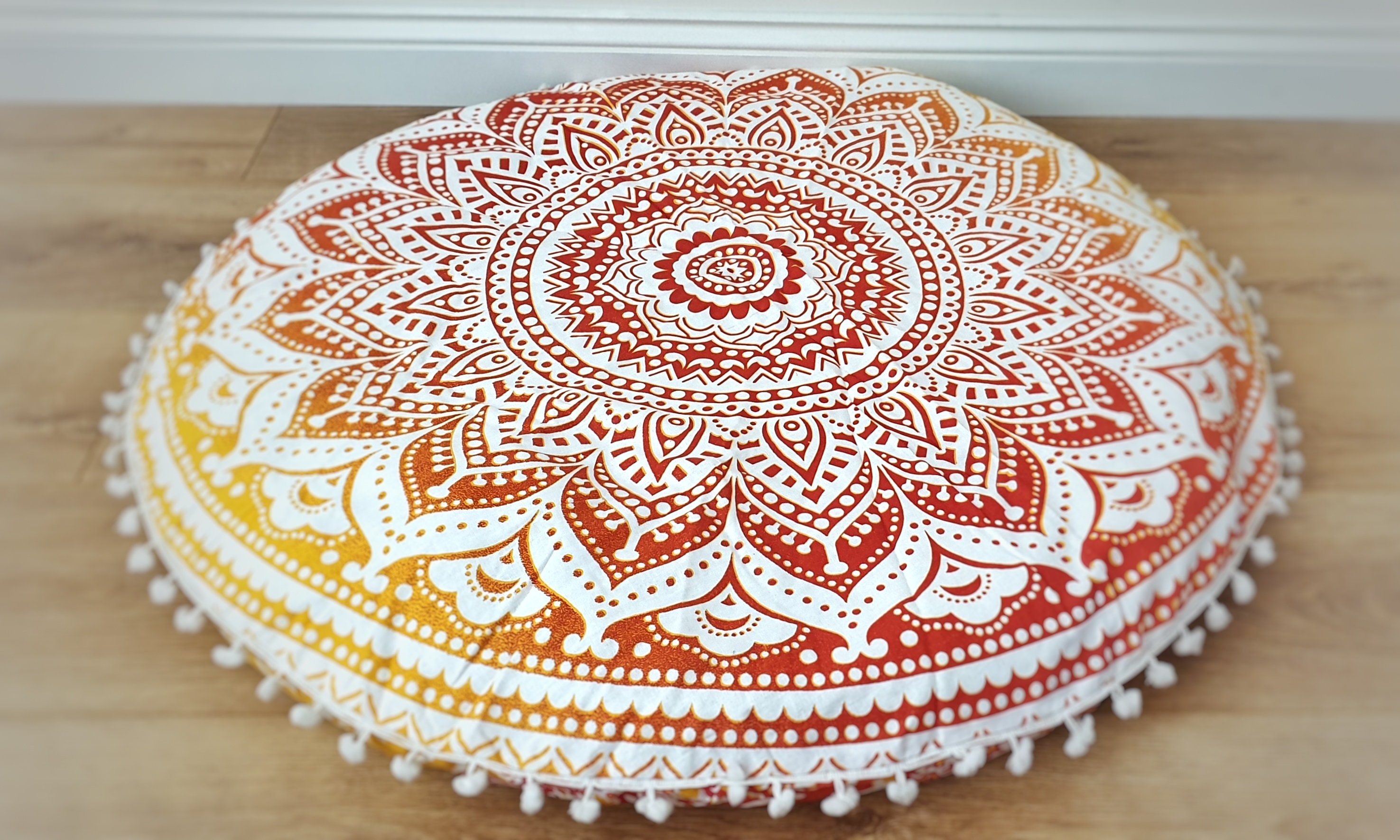 Round Mandala Floor Cushion Cover Meditation Cushion Cover - Etsy UK
