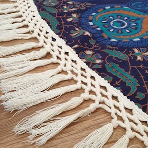 Extra Large Indian Mandala Round Throw With Luxury Fringe | Boho Picnic ...