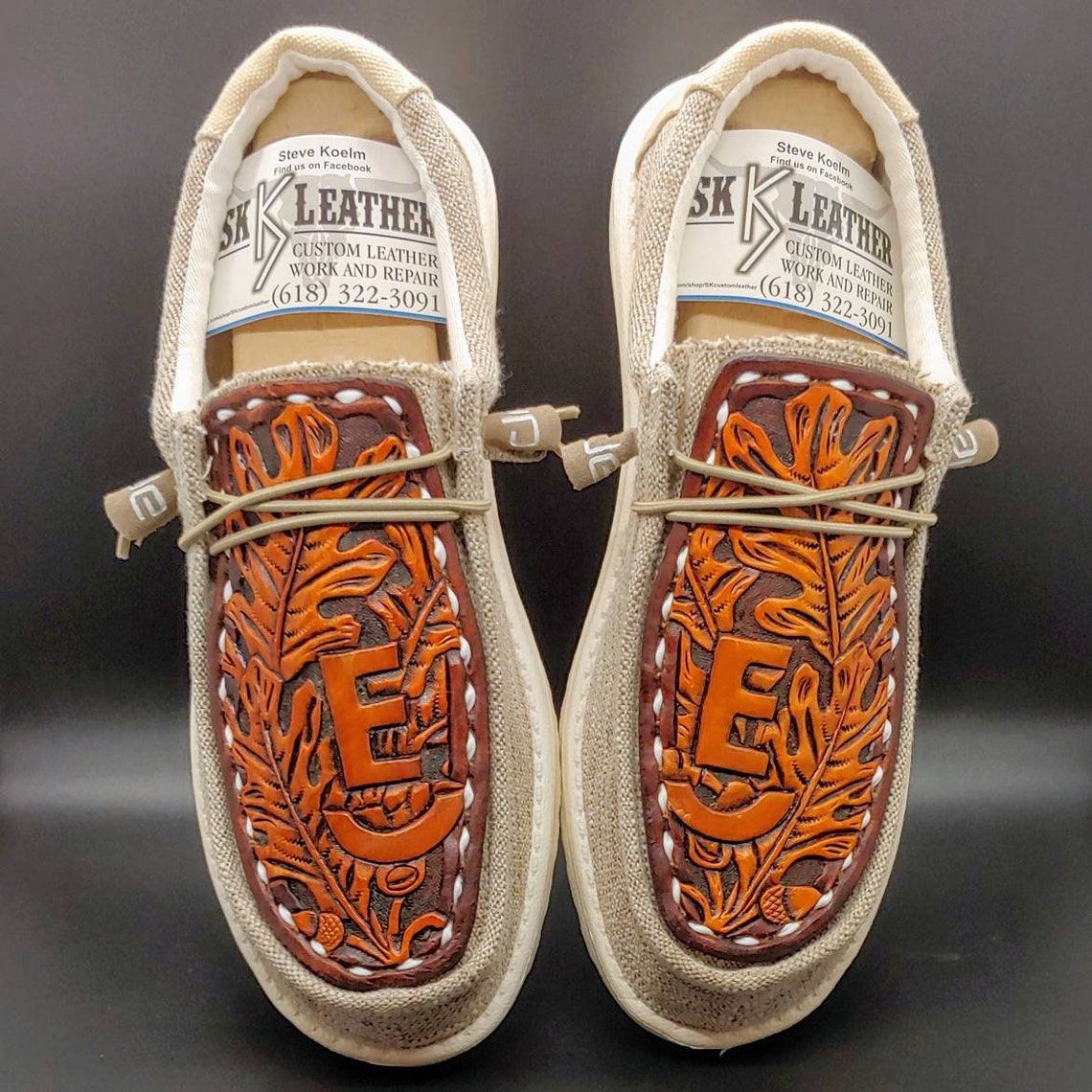 Custom Tooled Hey Dude Shoes. - Etsy