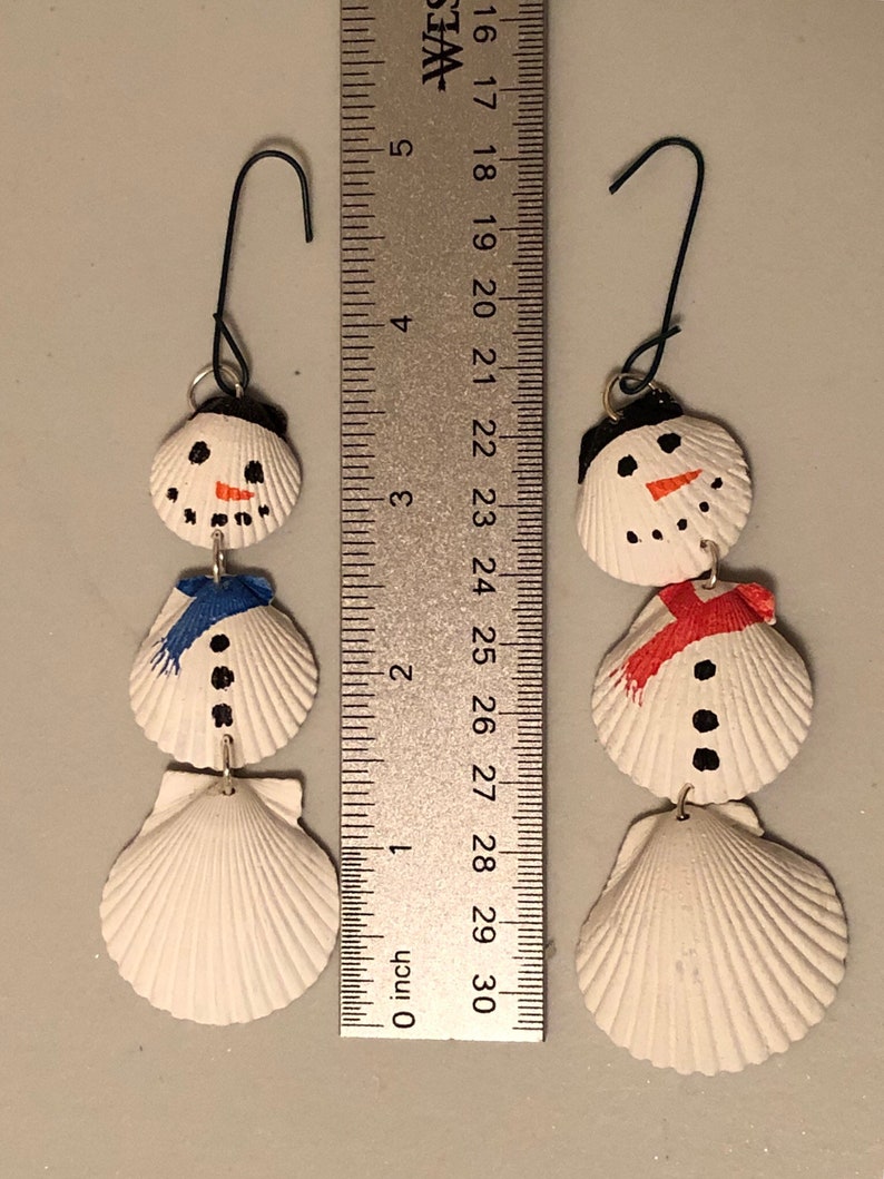 Seaside Snowman Christmas Ornament - Etsy