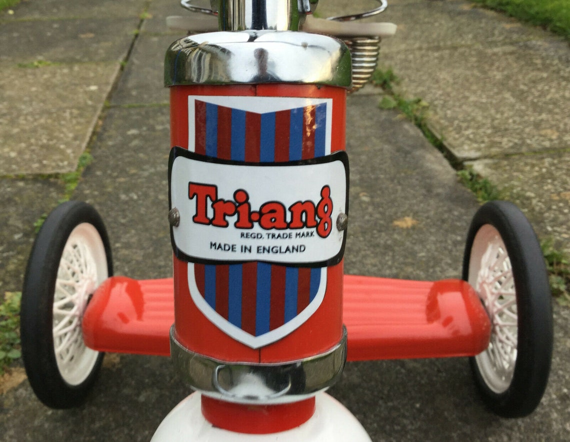 Triang Tri-ang Logo Shield Sticker Decal for Bikes Trikes Scooters Toys ...
