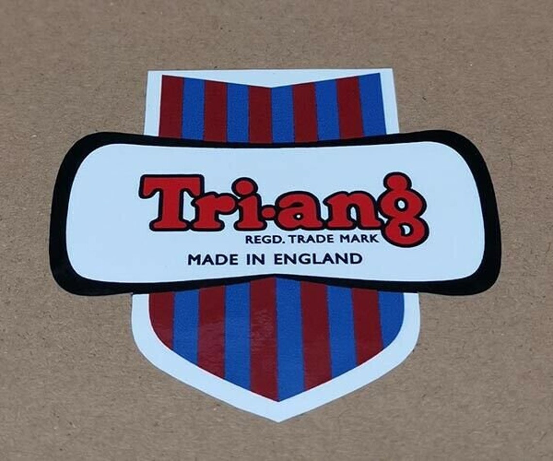 Triang Tri-ang Logo Shield Sticker Decal for Bikes Trikes Scooters Toys ...