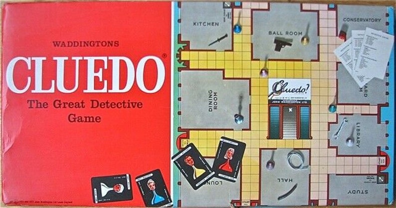 Cluedo Clue Spares 1949 1965 1972 Rules Detective Notes Murder Cards ...