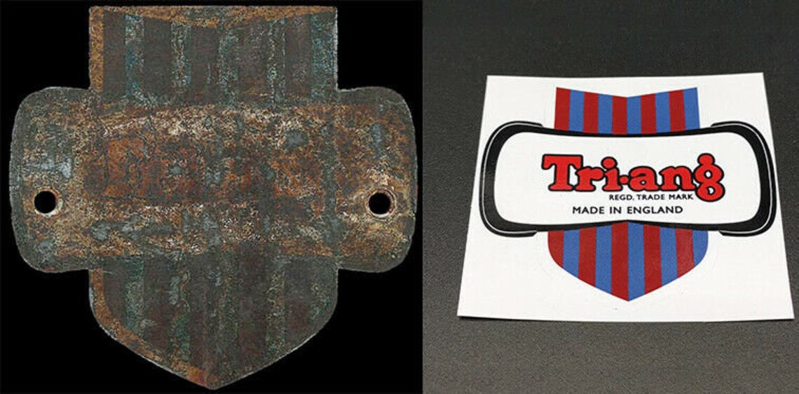 Triang Tri-ang Logo Shield Sticker Decal for Bikes Trikes Scooters Toys ...