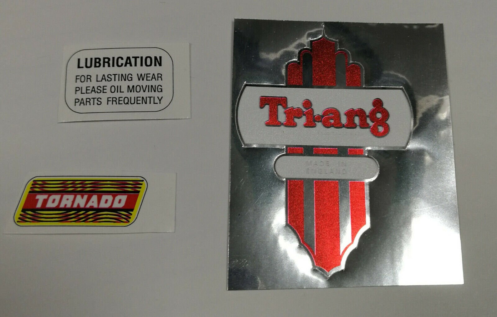 Set of Triang Tri-ang Scooter Tornado Logo Stickers Decals for ...