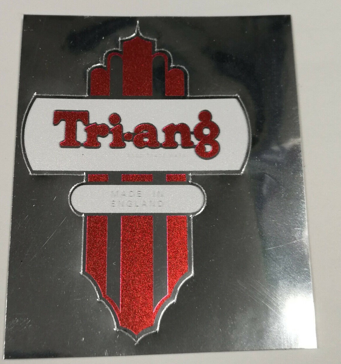 Triang Tri-ang Metallic Logo Sticker Decal for Bikes Trikes Scooters ...