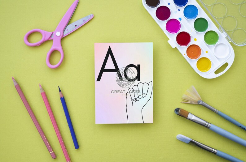 Rainbow Watercolor ASL Alphabet Classroom Posters - Etsy