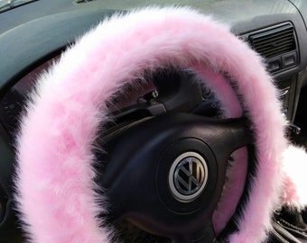 Fuzzy Car Accessories Steering Wheel Cover Gear Shift Knob Cover Handbrake Cover Rear View Mirror Cover Belt Cover. Accessories Set. Etsy